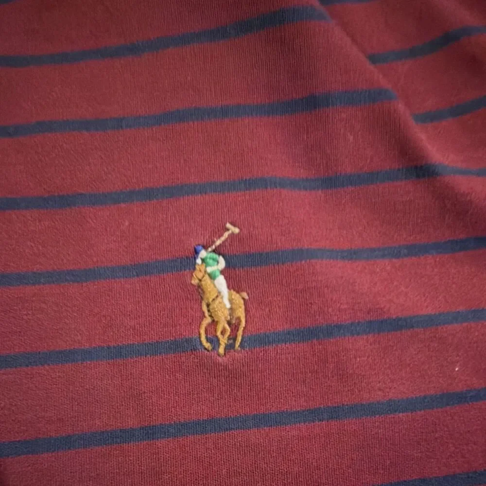 Polo Ralph Lauren | Shirts | Polo Ralph Lauren Red Navy Xxl Mens Short ...